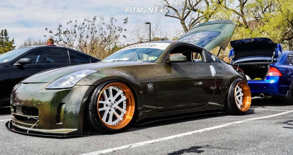 2005 Nissan 350Z Base with 19x11 Weds Lxz and Nitto 235x35 on Air ...