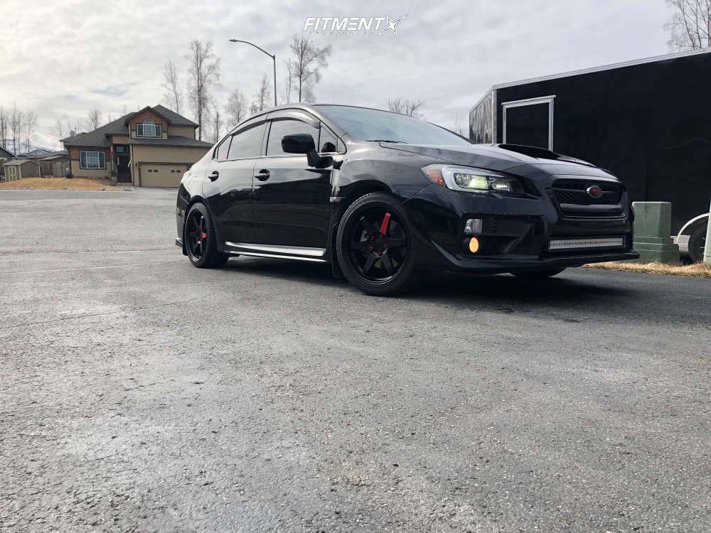 2017 Subaru WRX Limited with 18x8.5 Varrstoen Es2 and Dunlop 245x40 on ...