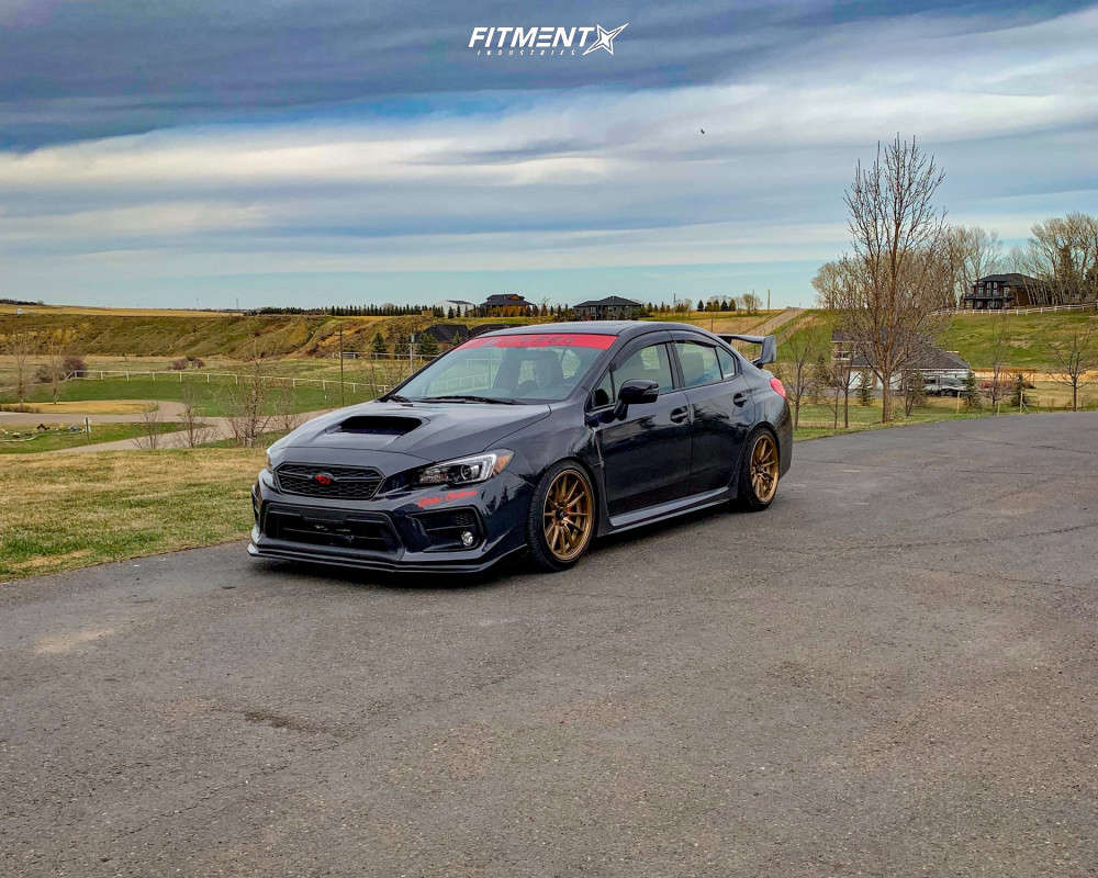 2018 Subaru WRX Sport-tech with 18x9.5 Cosmis Racing R1 and Dunlop ...