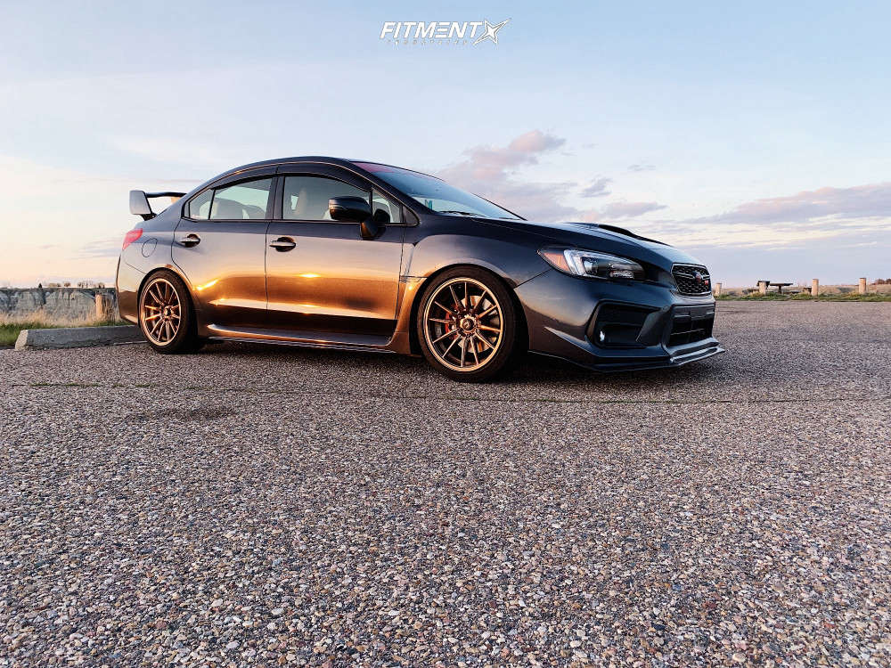 2018 Subaru WRX Sport-tech with 18x9.5 Cosmis Racing R1 and Dunlop ...