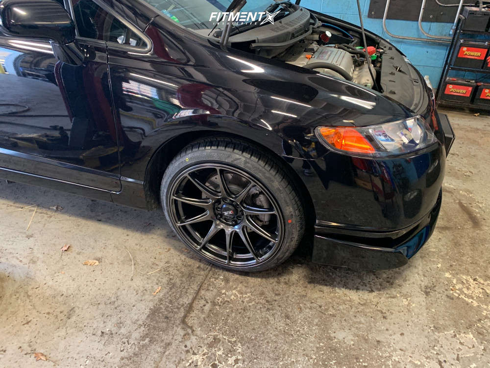 2008 Honda Civic Si with 18x8.75 XXR 527 and Nankang 225x40 on Coilovers | 682997 | Fitment ...