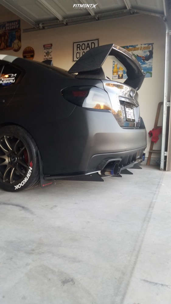2015 Subaru WRX STI Limited with 18x9.5 Work Emotion Cr Kiwami and Hankook 265x35 on Coilovers ...