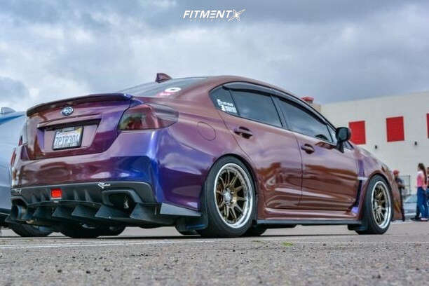 2016 Subaru WRX Premium with 18x9.5 HRE C105 and Toyo Tires 245x40 on Lowering Springs | 684318 ...
