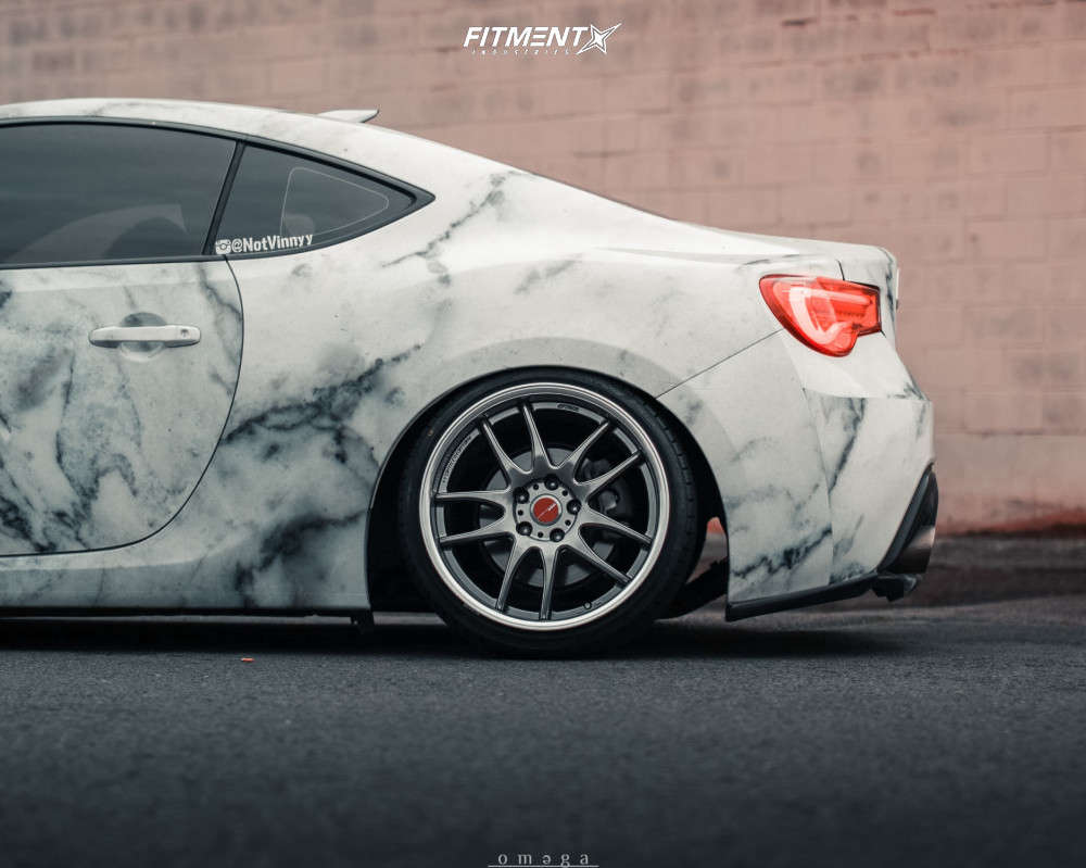2013 Scion FR-S Base with 18x9 Work Emotion Cr 2p and Nankang 215x35 on ...