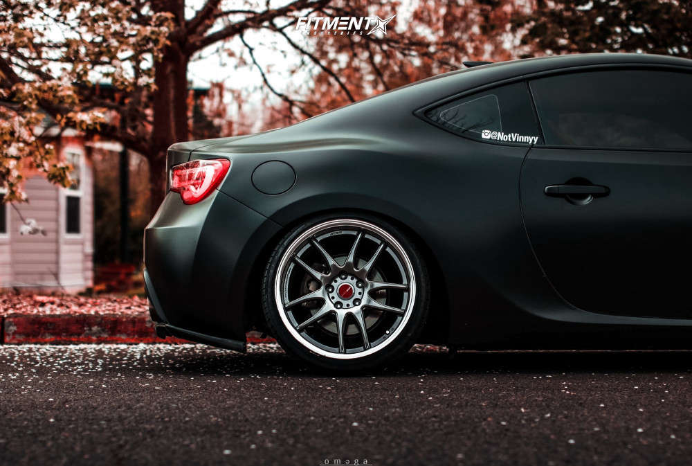 2013 Scion FR-S Base with 18x9 Work Emotion Cr 2p and Nankang 215x35 on ...