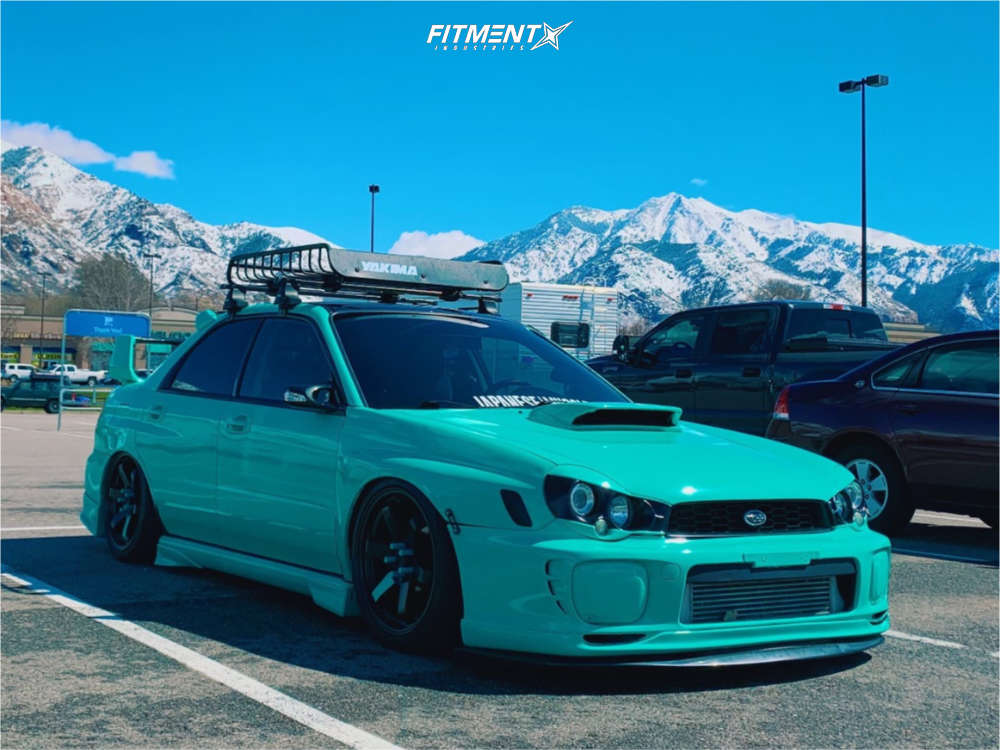 2002 Subaru WRX WRX with 18x8.5 AVID1 AV6 and Falken 225x40 on Air ...