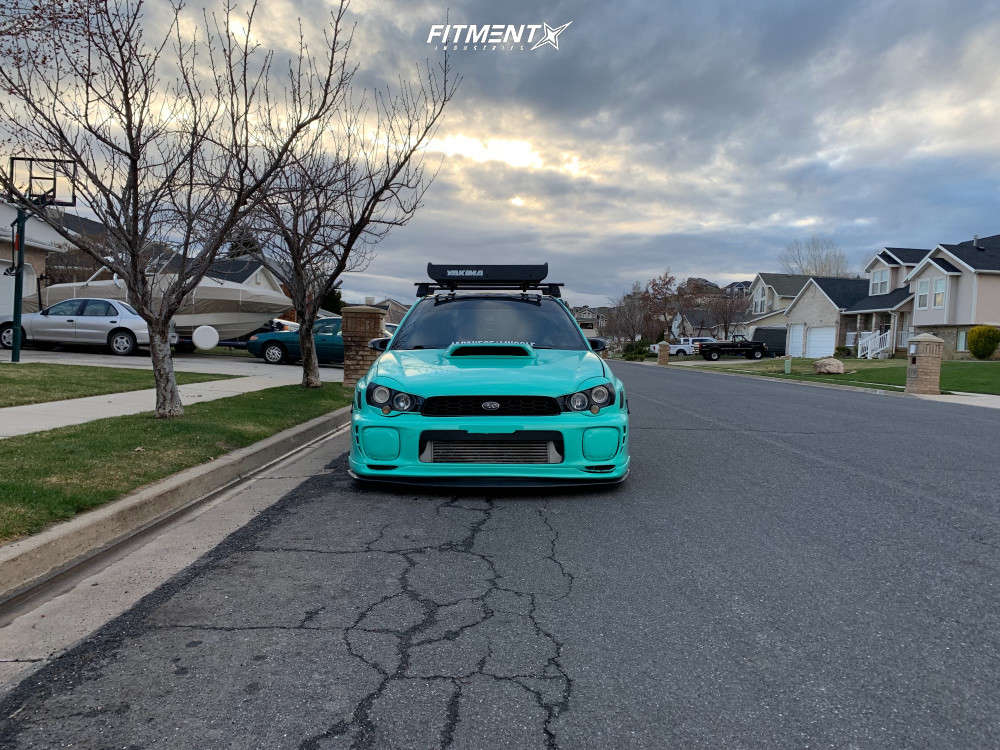 2002 Subaru WRX WRX with 18x8.5 AVID1 AV6 and Falken 225x40 on Air ...