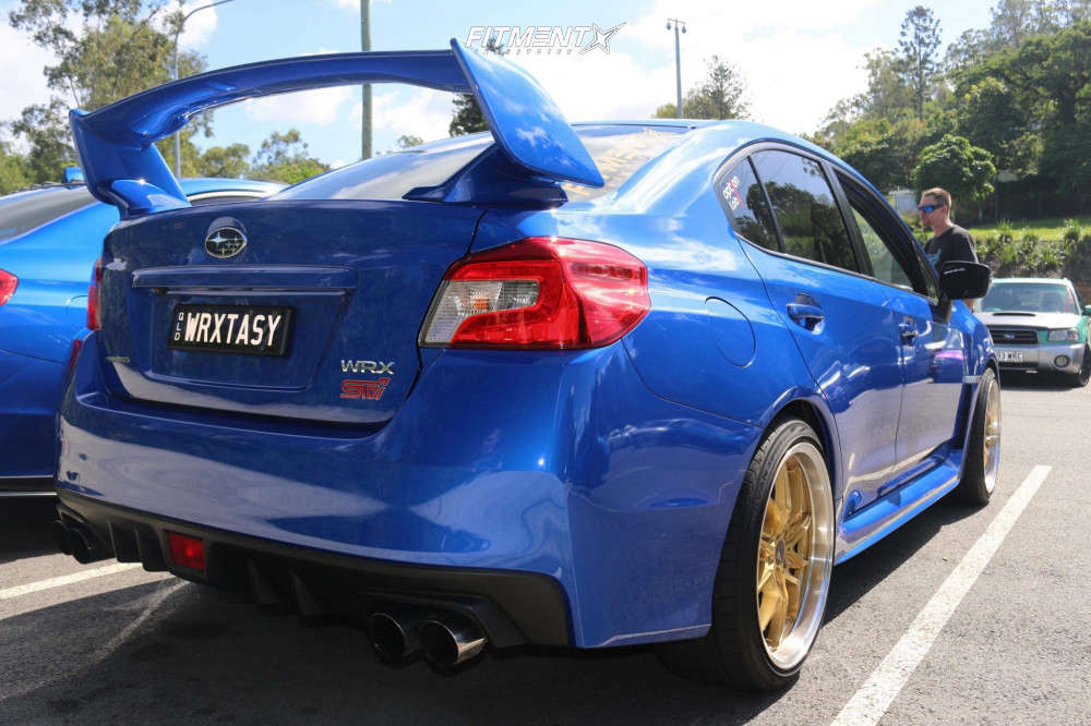 2018 Subaru WRX STI Sport-tech with 19x9.5 Option Lab S718 and Yokohama ...