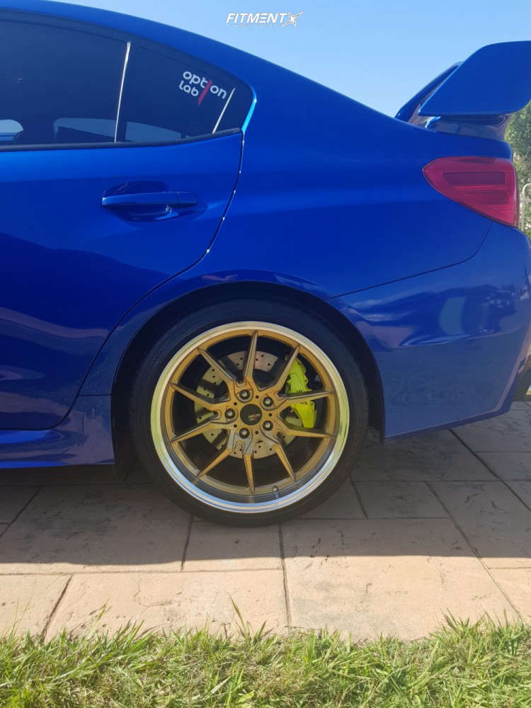 2018 Subaru WRX STI Sport-tech with 19x9.5 Option Lab S718 and Yokohama ...