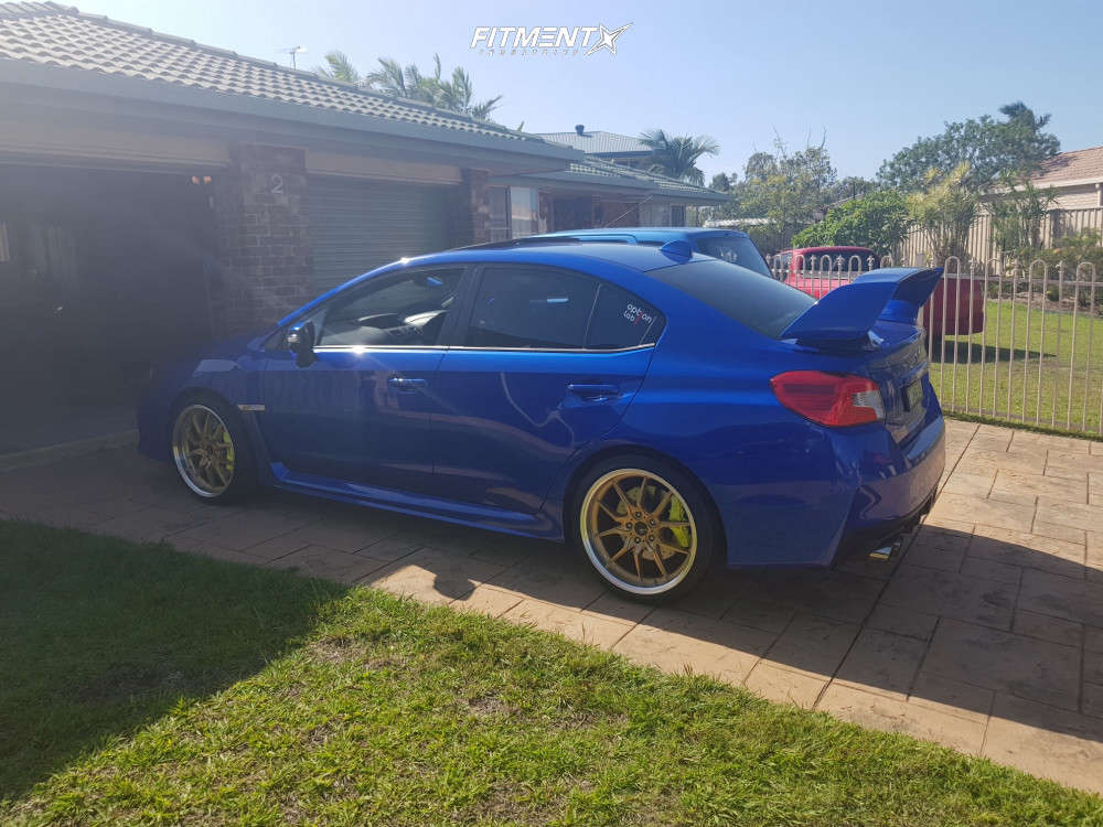 2018 Subaru WRX STI Sport-tech with 19x9.5 Option Lab S718 and Yokohama ...