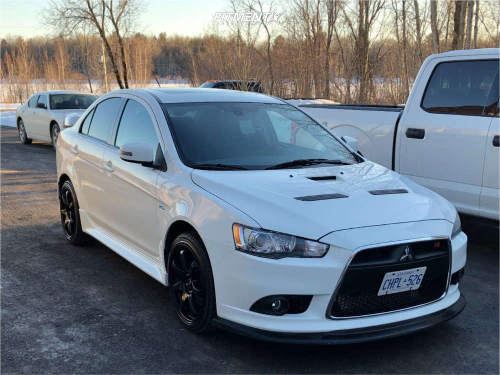 2015 Mitsubishi Lancer Ralliart with 18x8.5 XXR 522 and Aplus 225x40 on ...