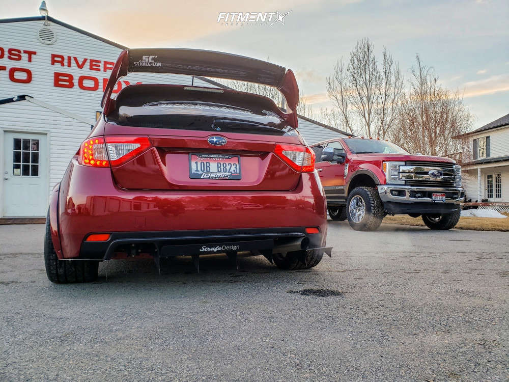 2014 Subaru WRX Base with 18x10.5 Cosmis Racing S5r and Nankang 295x30 ...