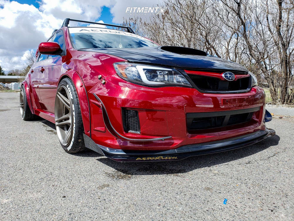 2014 Subaru WRX Base with 18x10.5 Cosmis Racing S5r and Nankang 295x30 ...