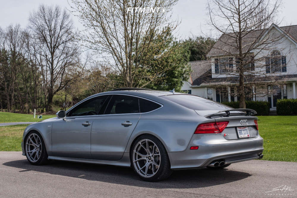 2013 Audi S7 Base with 20x10 Vorsteiner V-ff103 and Bridgestone 265x35 on Air Suspension ...