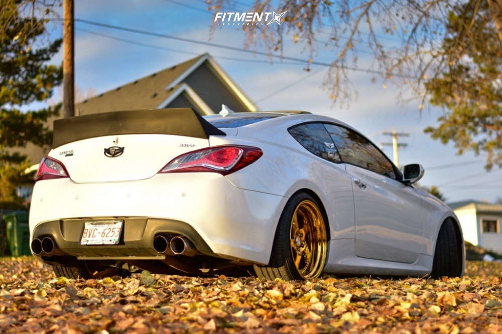 2016 Hyundai Genesis Coupe 3.8 GT with 19x9.5 ESR Sr02 and Zeta 255x35 on Coilovers | 686705 ...