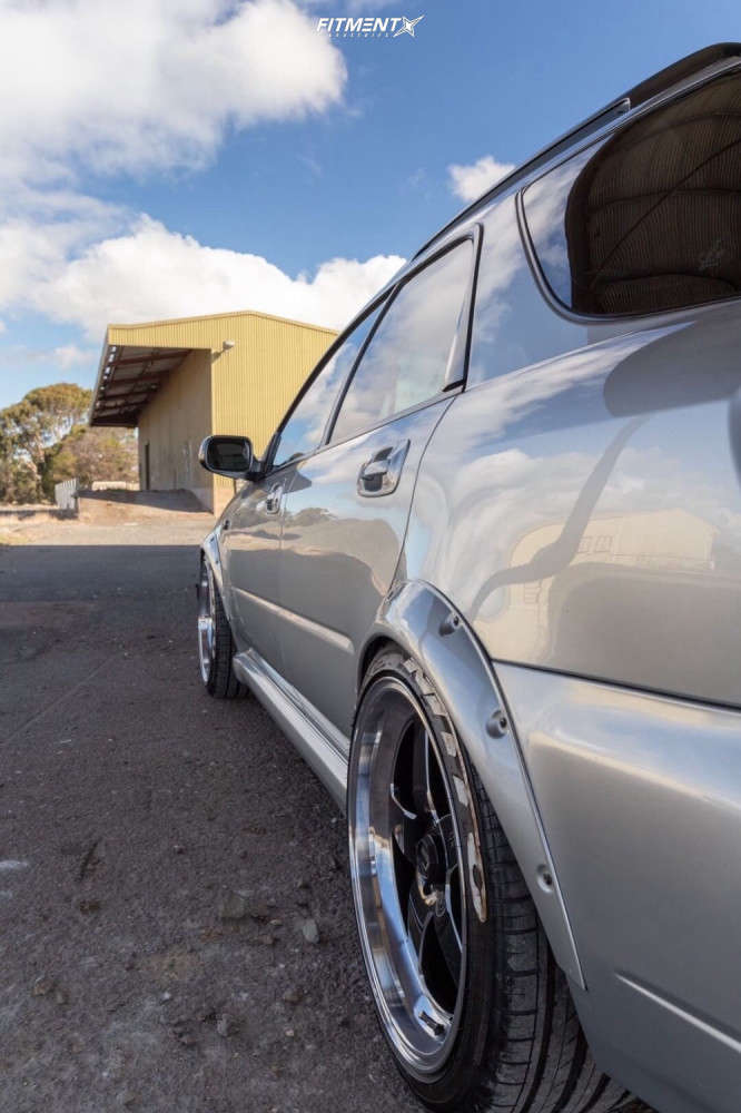 2001 Subaru WRX Base with 18x9.5 Cosmis Racing R5 and Nitto 235x35 on ...