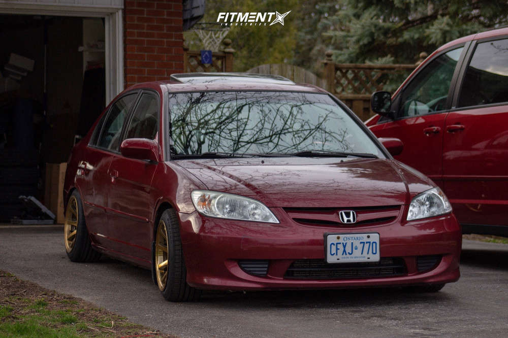 2005 Honda Civic LX with 15x8 STR 903 and Minerva 195x45 on Coilovers ...