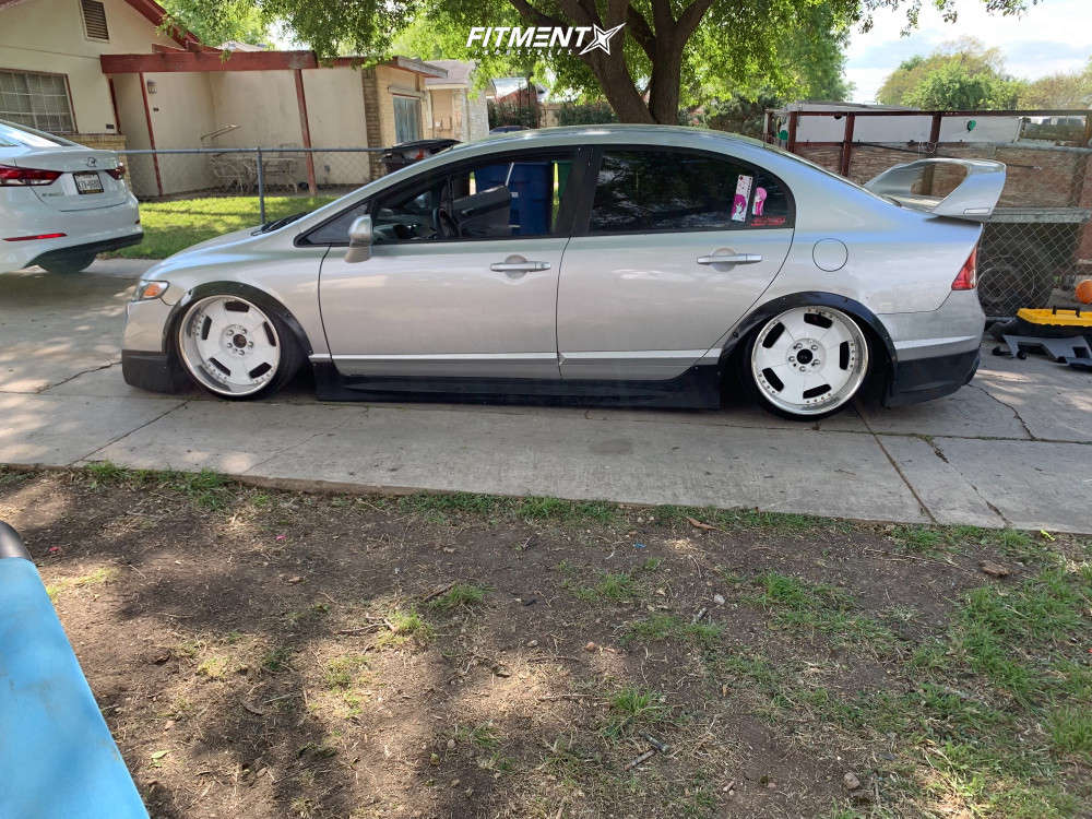 2008 Honda Civic LX with 18x10 Fabulous Profound Wheels and Nitto ...