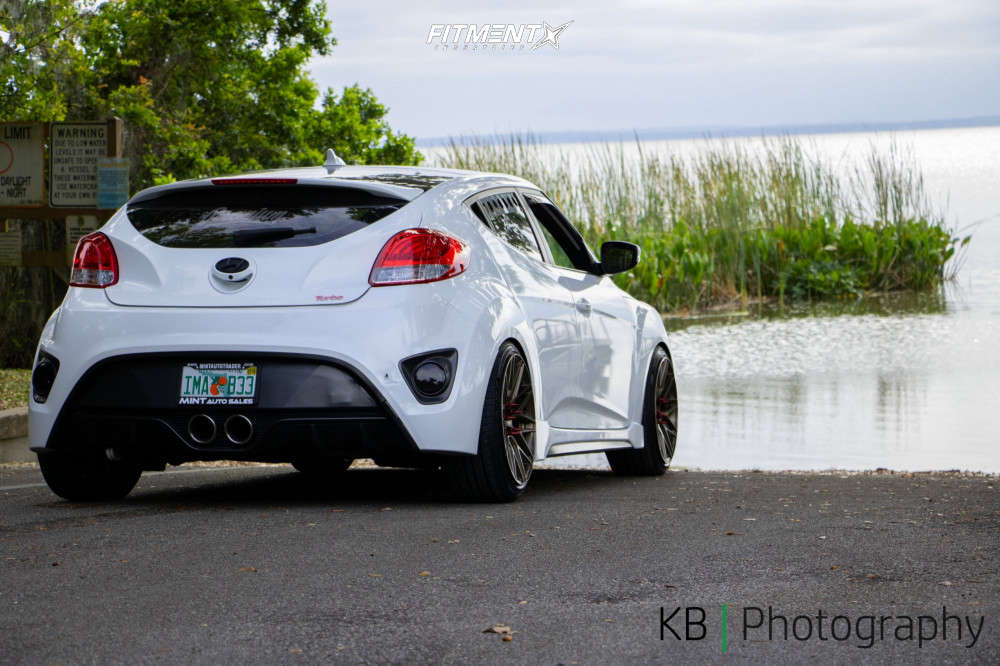 2016 Hyundai Veloster Turbo with 18x9.5 F1R F103 and Westlake 225x40 on ...