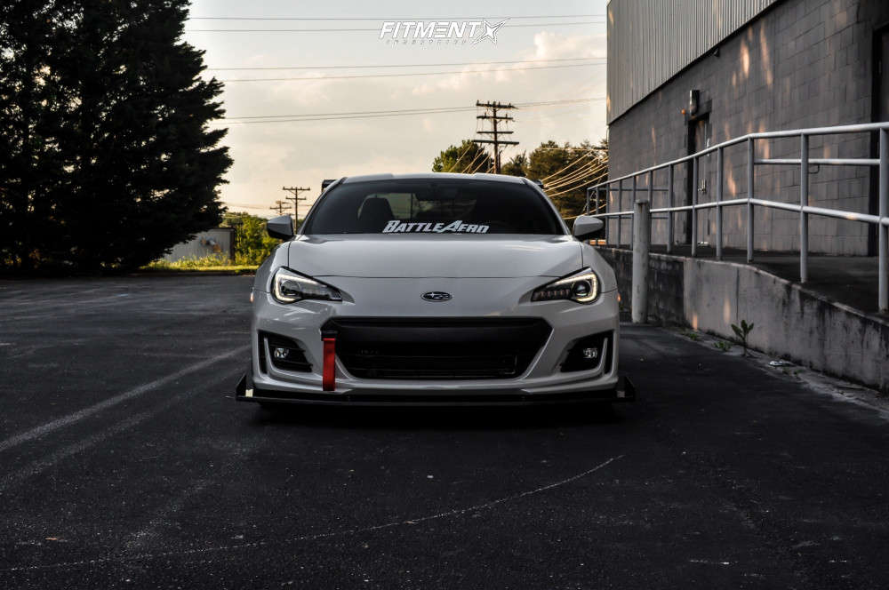 2017 Subaru BRZ Limited with 18x9.5 Option Lab R716 and Michelin 245x35 on Coilovers | 687973 ...