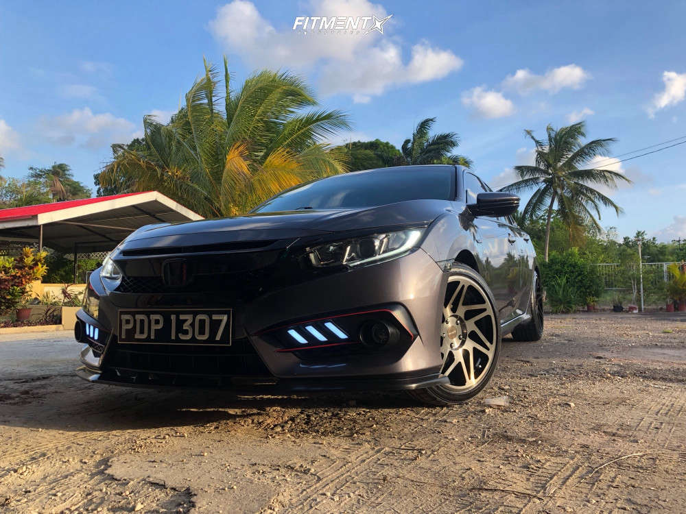 2017 Honda Civic EX-L with 18x8.5 Regen5 R31 and Dunlop 235x40 on Stock ...