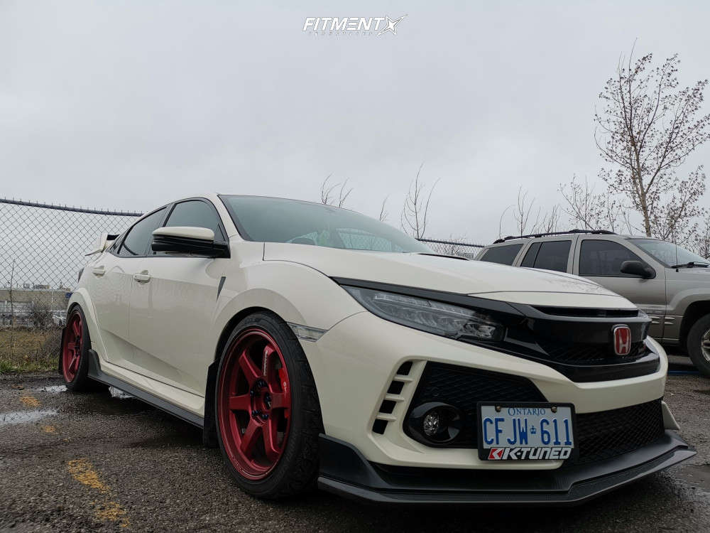 2018 Honda Civic Type R with 19x9.5 Volk Te37 Ultra and Bridgestone ...