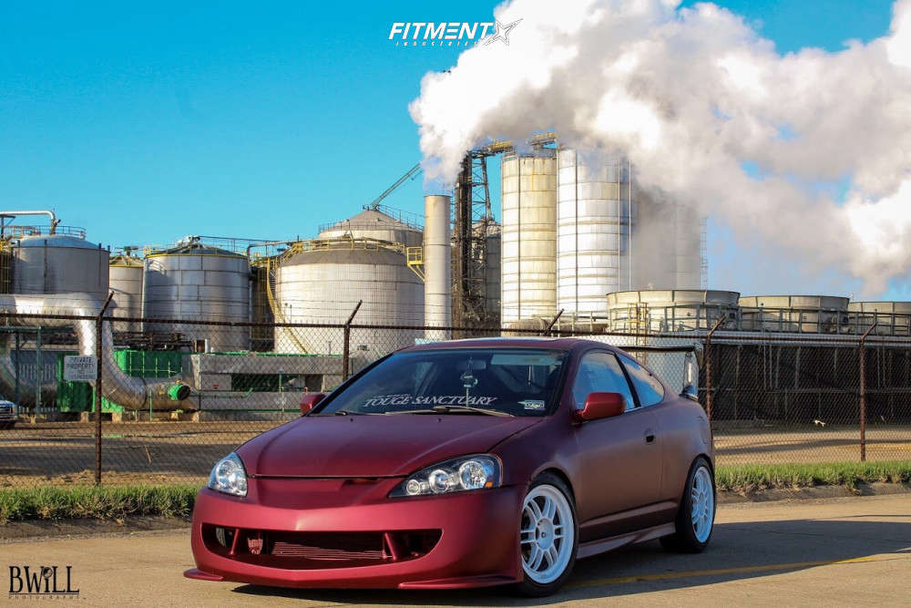 2006 Acura RSX Base with 17x8 Enkei RPF1 and Ohtsu 225x45 on Coilovers ...