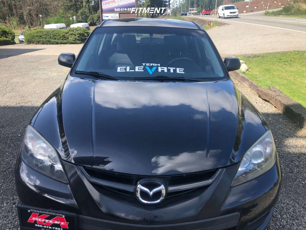 2008 Mazda MazdaSpeed3 Base with 17x9 STR Fw901 and Continental 215x45 ...