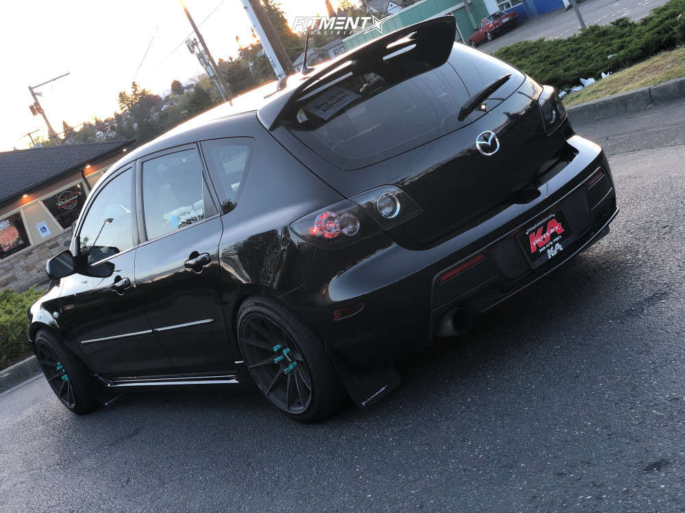 2008 Mazda MazdaSpeed3 Base with 17x9 STR Fw901 and Continental 215x45 ...