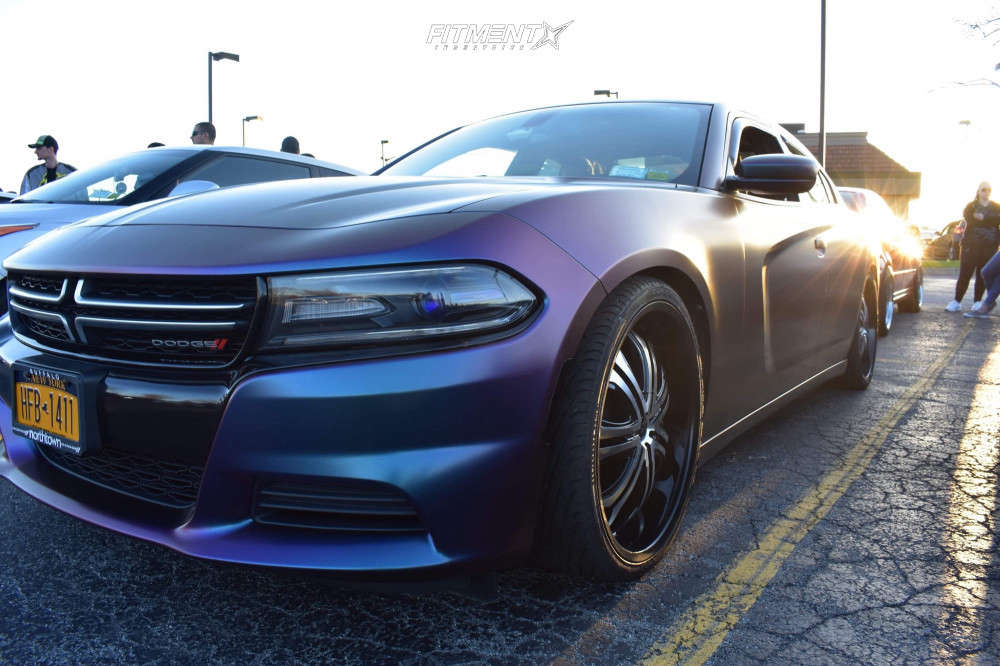 2015 Dodge Charger SE with 22x9.5 VCT Godfather and Durun 275x30 on ...