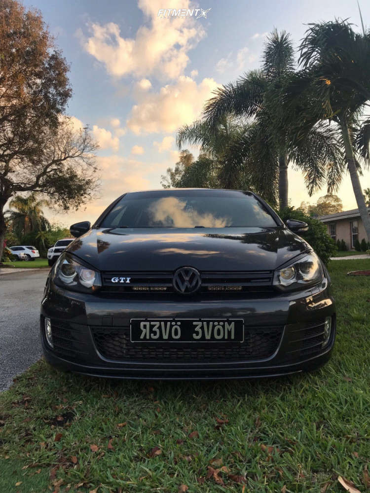 2012 Volkswagen GTI Base with 18x8.5 Drag Dr72 and Michelin 225x40 on Coilovers | 691214 ...