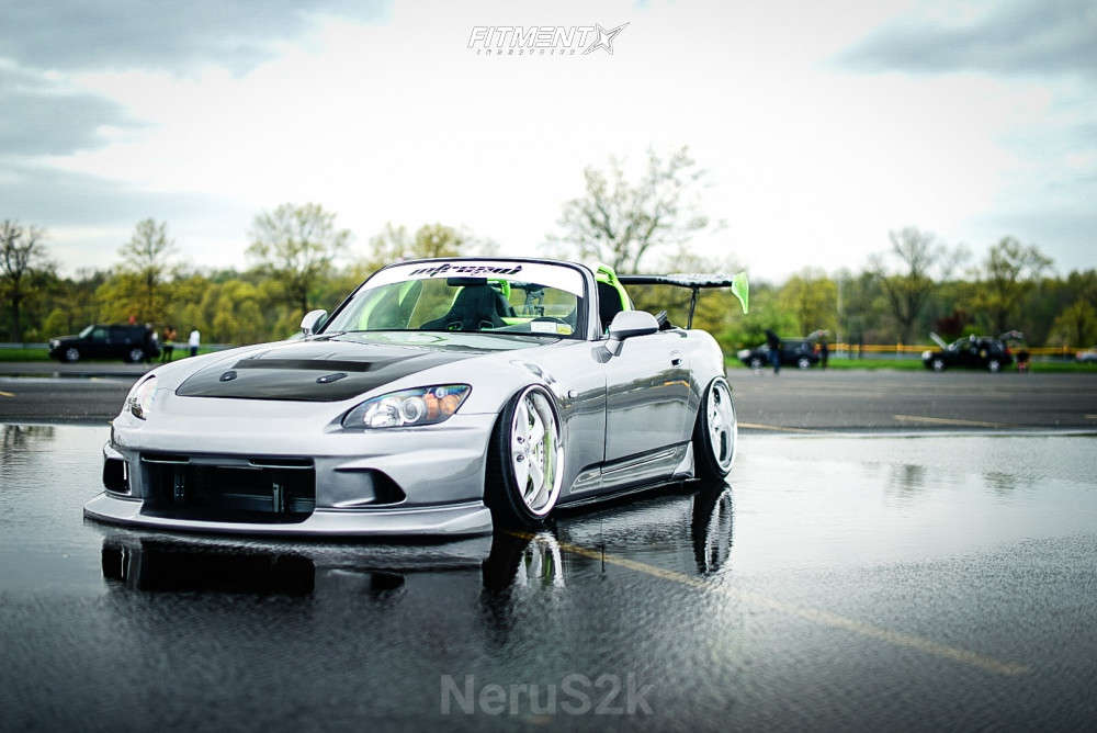 2005 Honda S2000 Base with 18x9 Work VS KF and Achilles 205x35 on Air ...
