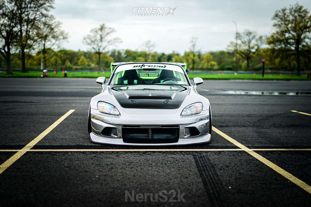 2005 Honda S2000 Base with 18x9 Work VS KF and Achilles 205x35 on Air ...