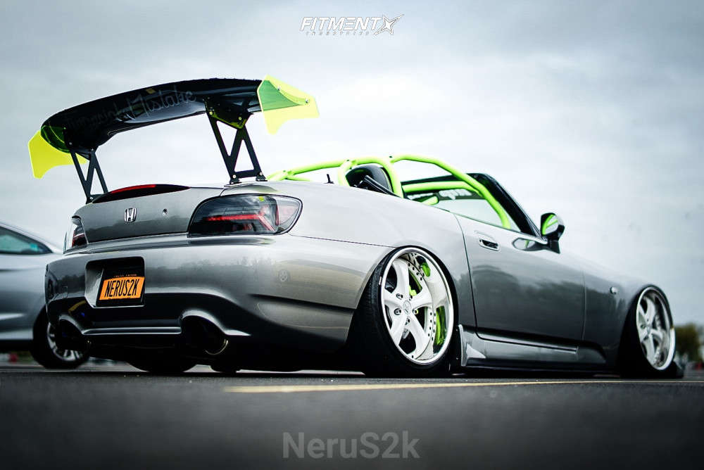 2005 Honda S2000 Base with 18x9 Work VS KF and Achilles 205x35 on Air ...