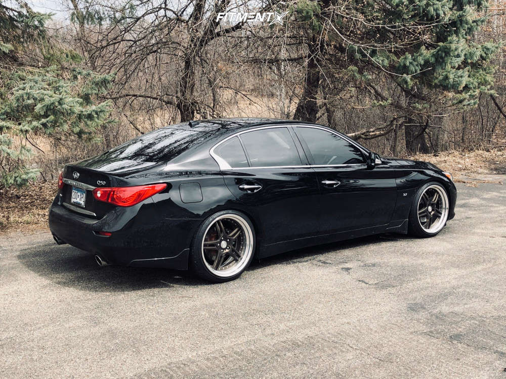 2015 INFINITI Q50 Premium with 20x10 Work Durandal Dd5.2 and Dunlop ...