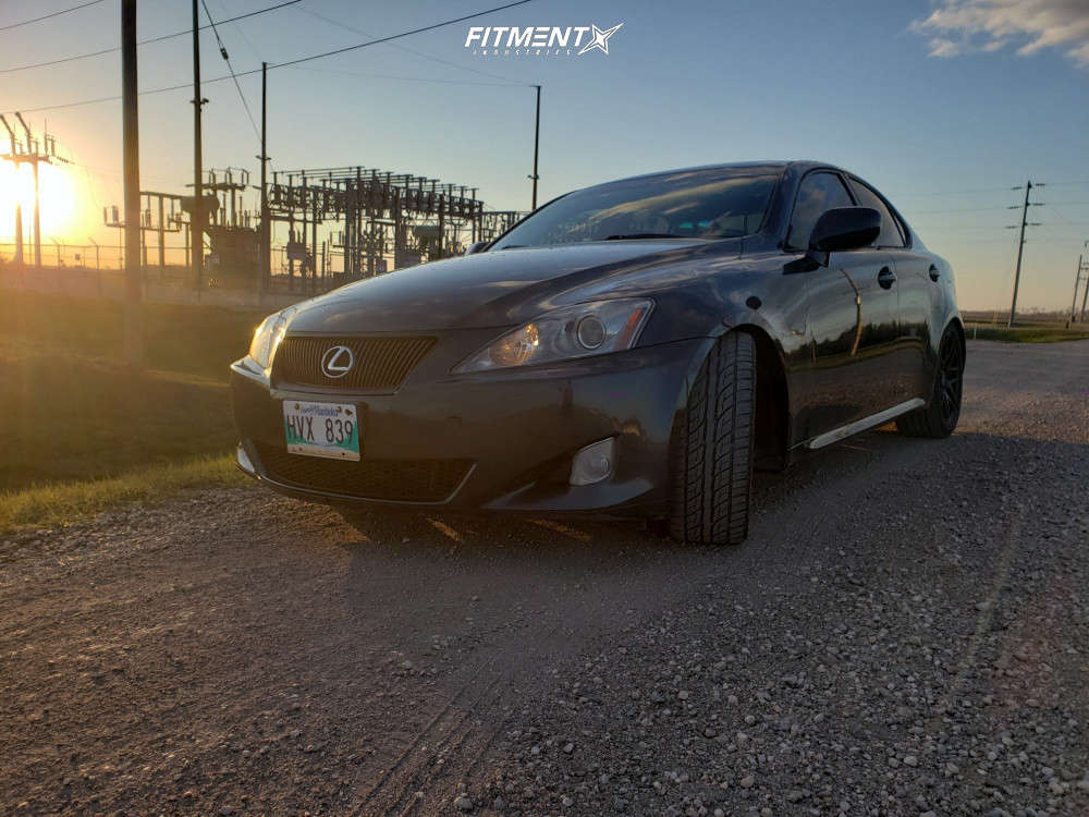 2006 Lexus IS250 4dr Sedan (2.5L 6cyl 6M) with 18x8 Apex Ec-7 and ...