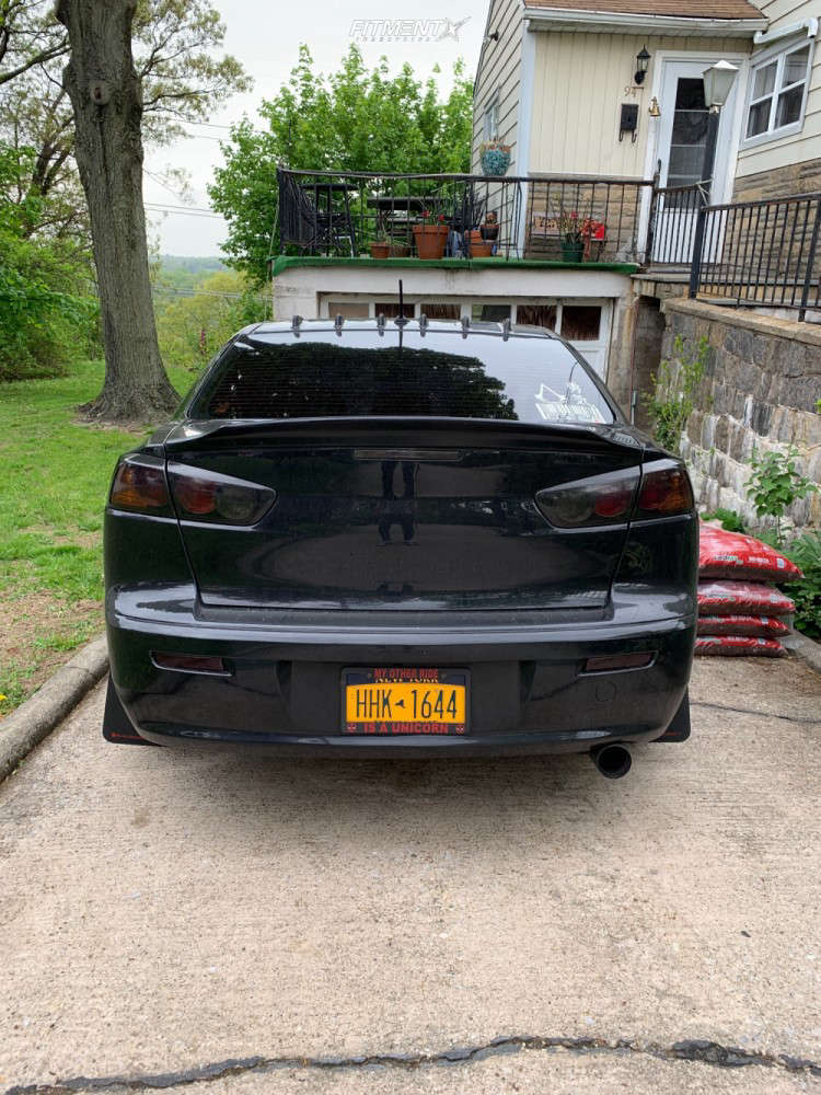 2016 Mitsubishi Lancer ES with 18x9.5 Volk Te37 and Farroad 215x40 on ...