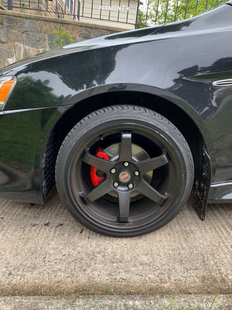 2016 Mitsubishi Lancer ES with 18x9.5 Volk Te37 and Farroad 215x40 on ...