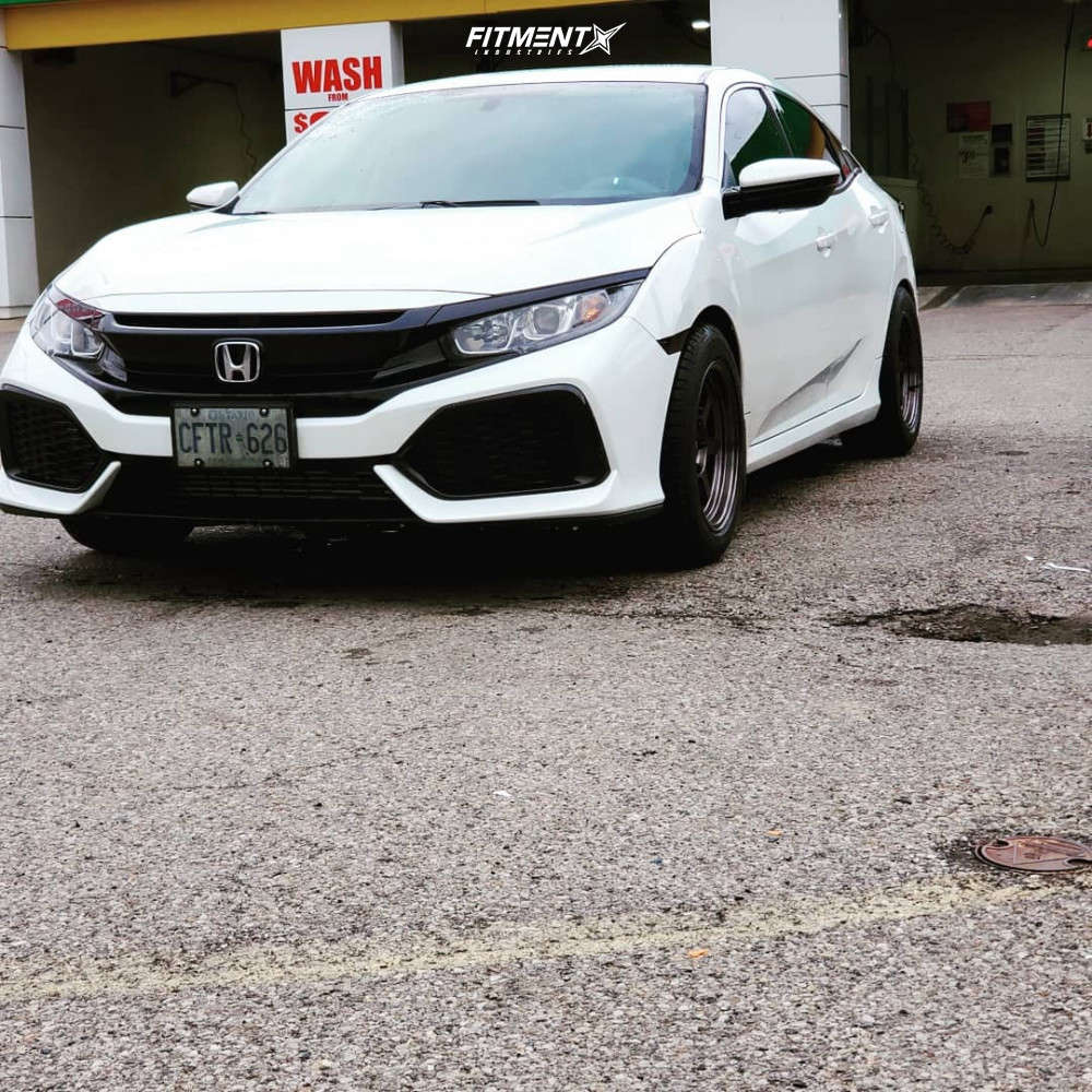 2018 Honda Civic LX with 16x8 MST Time Attack and Michelin 215x55 on ...