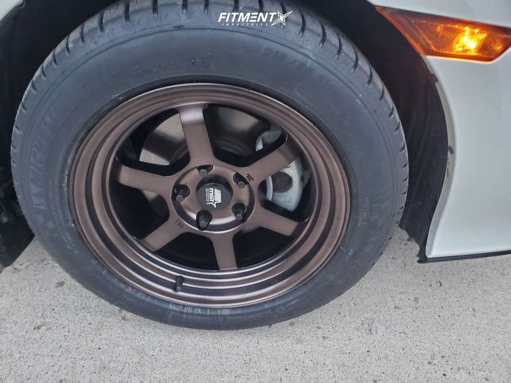 2018 Honda Civic LX with 16x8 MST Time Attack and Michelin 215x55 on ...