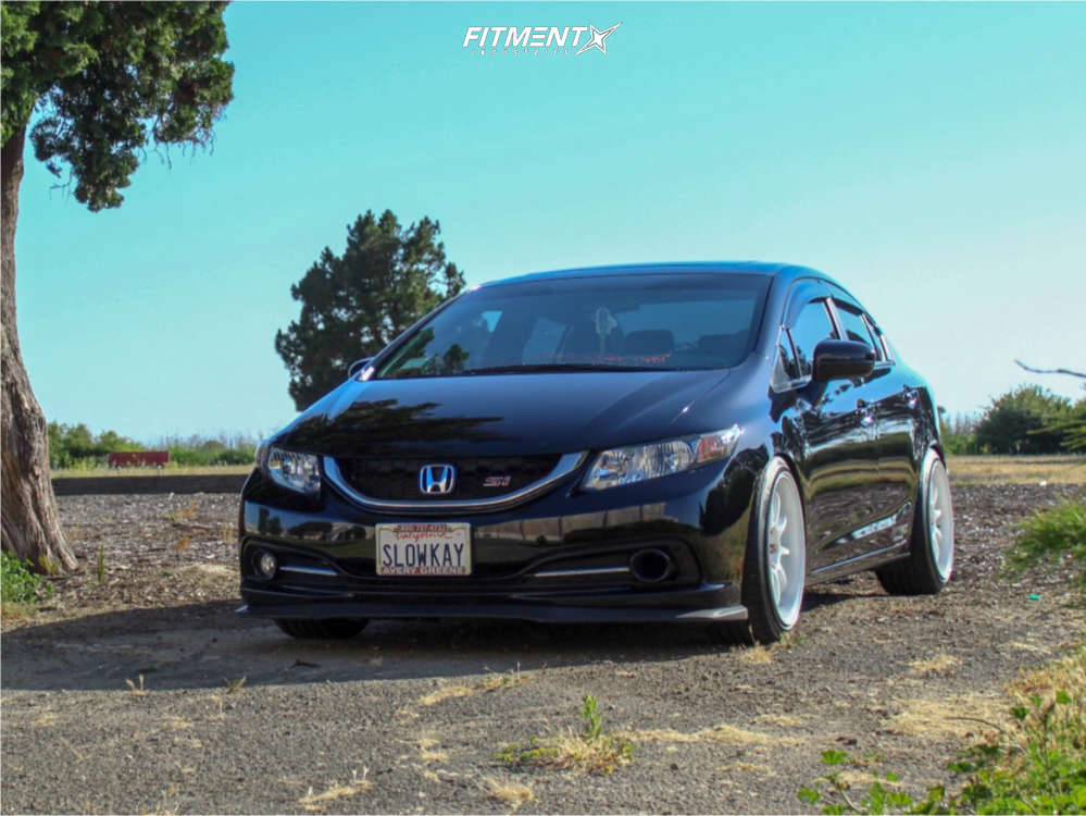 2015 Honda Civic Si with 18x9.5 Work Emotion D9r and Nankang 235x40 on Coilovers | 696774 ...