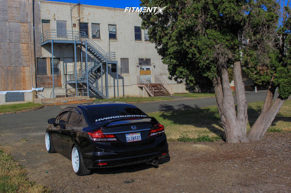 2015 Honda Civic Si with 18x9.5 Work Emotion D9r and Nankang 235x40 on ...