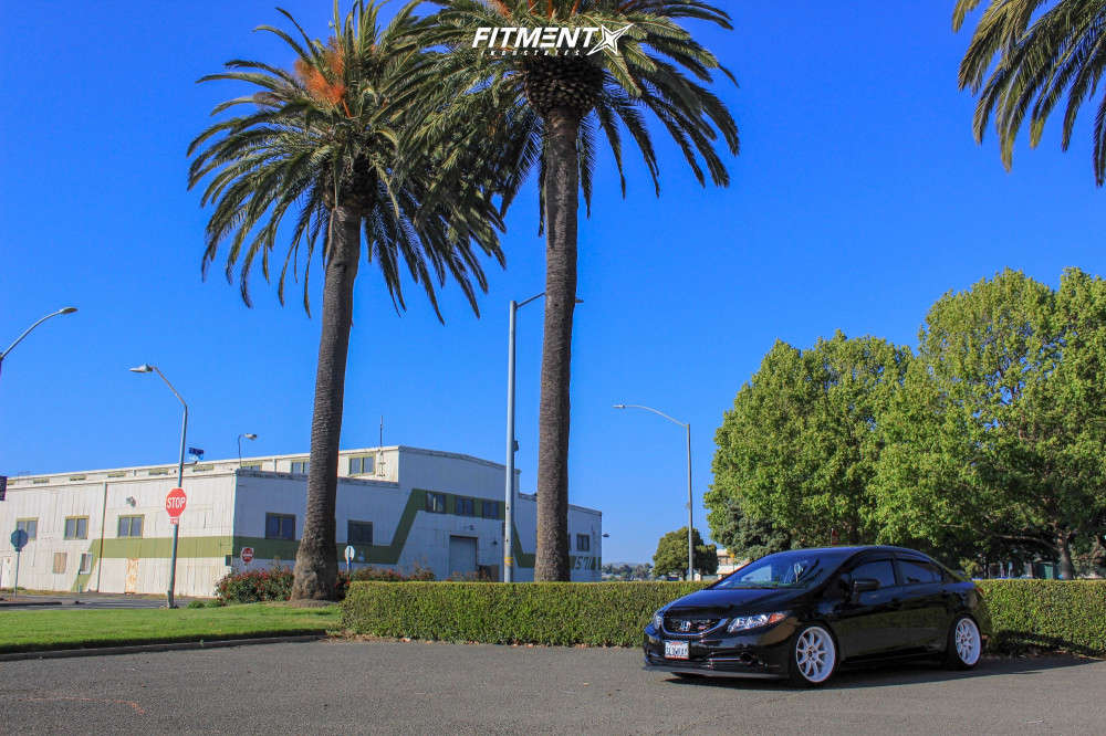 2015 Honda Civic Si with 18x9.5 Work Emotion D9r and Nankang 235x40 on ...