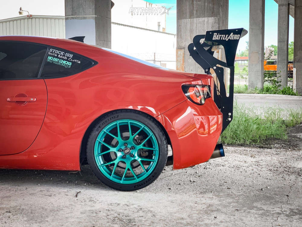 2013 Scion FR-S Base with 18x9.5 Enkei Raijin and Michelin 255x35 on ...