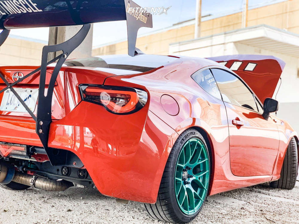 2013 Scion FR-S Base with 18x9.5 Enkei Raijin and Michelin 255x35 on ...