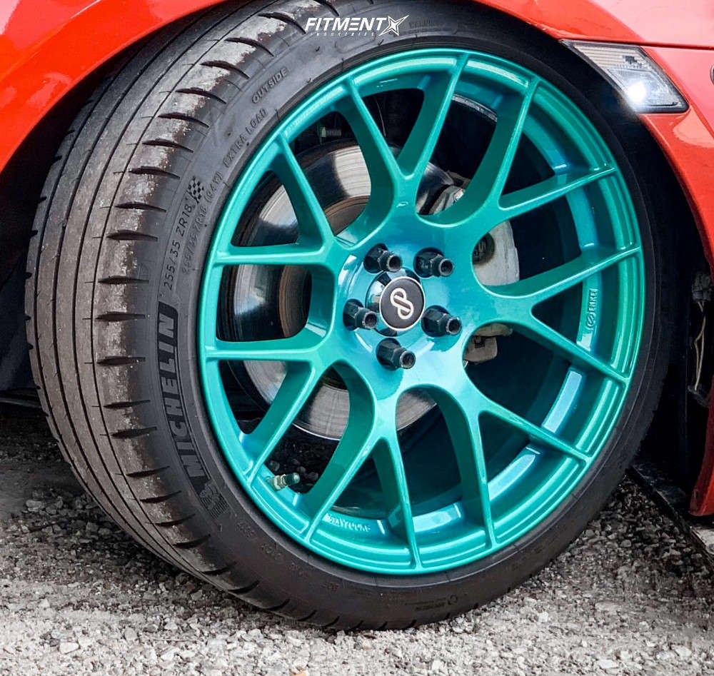 2013 Scion FR-S Base with 18x9.5 Enkei Raijin and Michelin 255x35 on ...