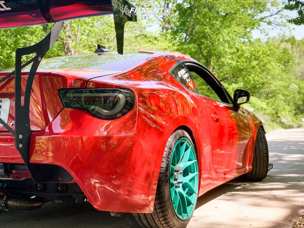 2013 Scion FR-S Base with 18x9.5 Enkei Raijin and Michelin 255x35 on ...