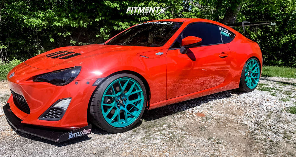 2013 Scion FR-S Base with 18x9.5 Enkei Raijin and Michelin 255x35 on ...