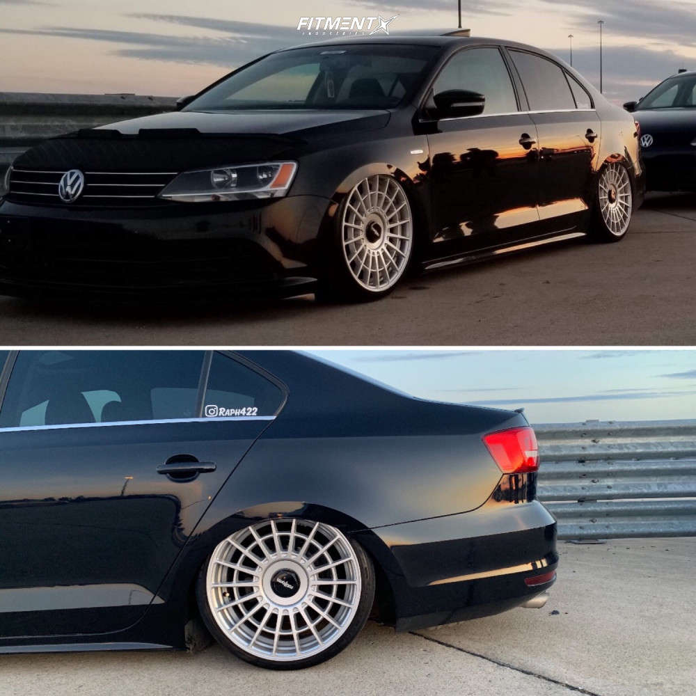 2015 Volkswagen Jetta SE with 19x8.5 Rotiform Las-r and Minerva 215x35 ...