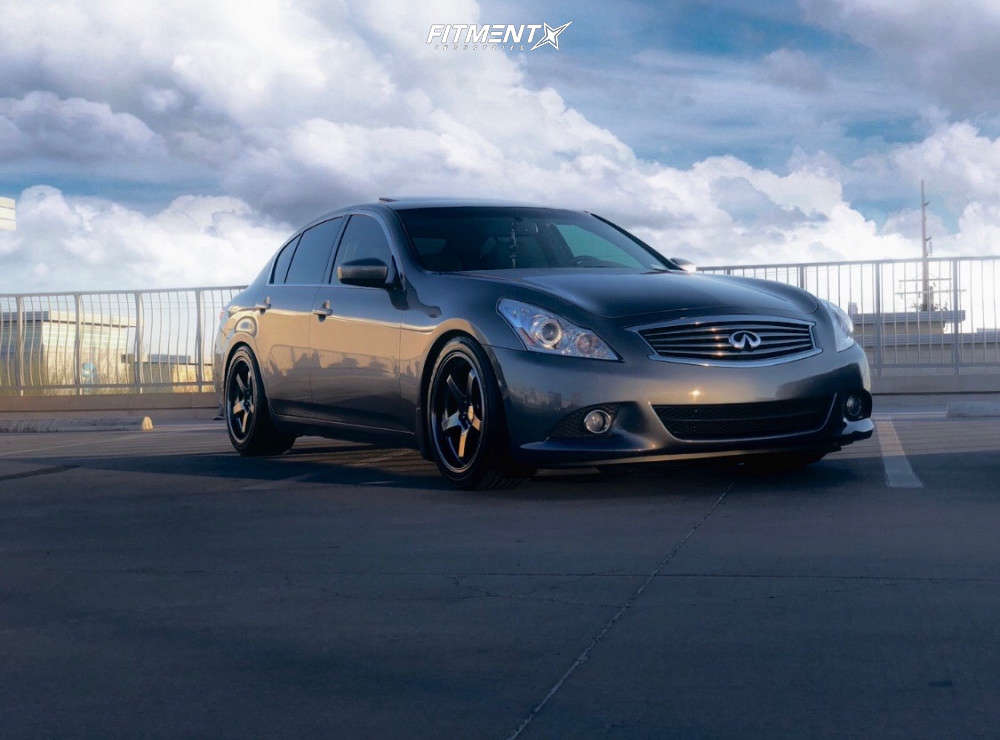 2013 INFINITI G37 X with 18x9.5 Varrstoen Es9 and Goodyear 265x40 on ...
